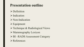 Mammogram and BI-RADS classification .pptx