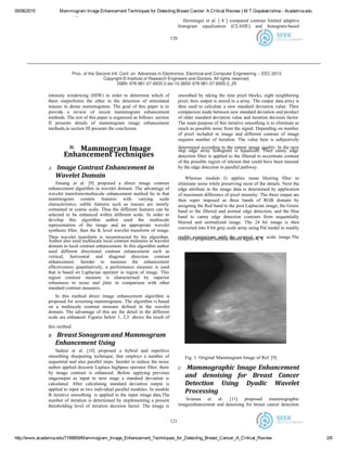 Mammogram image enhancement techniques for detecting breast cancer | PDF