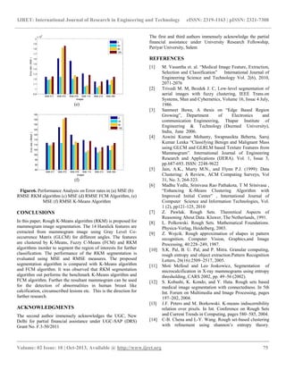 Mammogram image segmentation using rough clustering | PDF