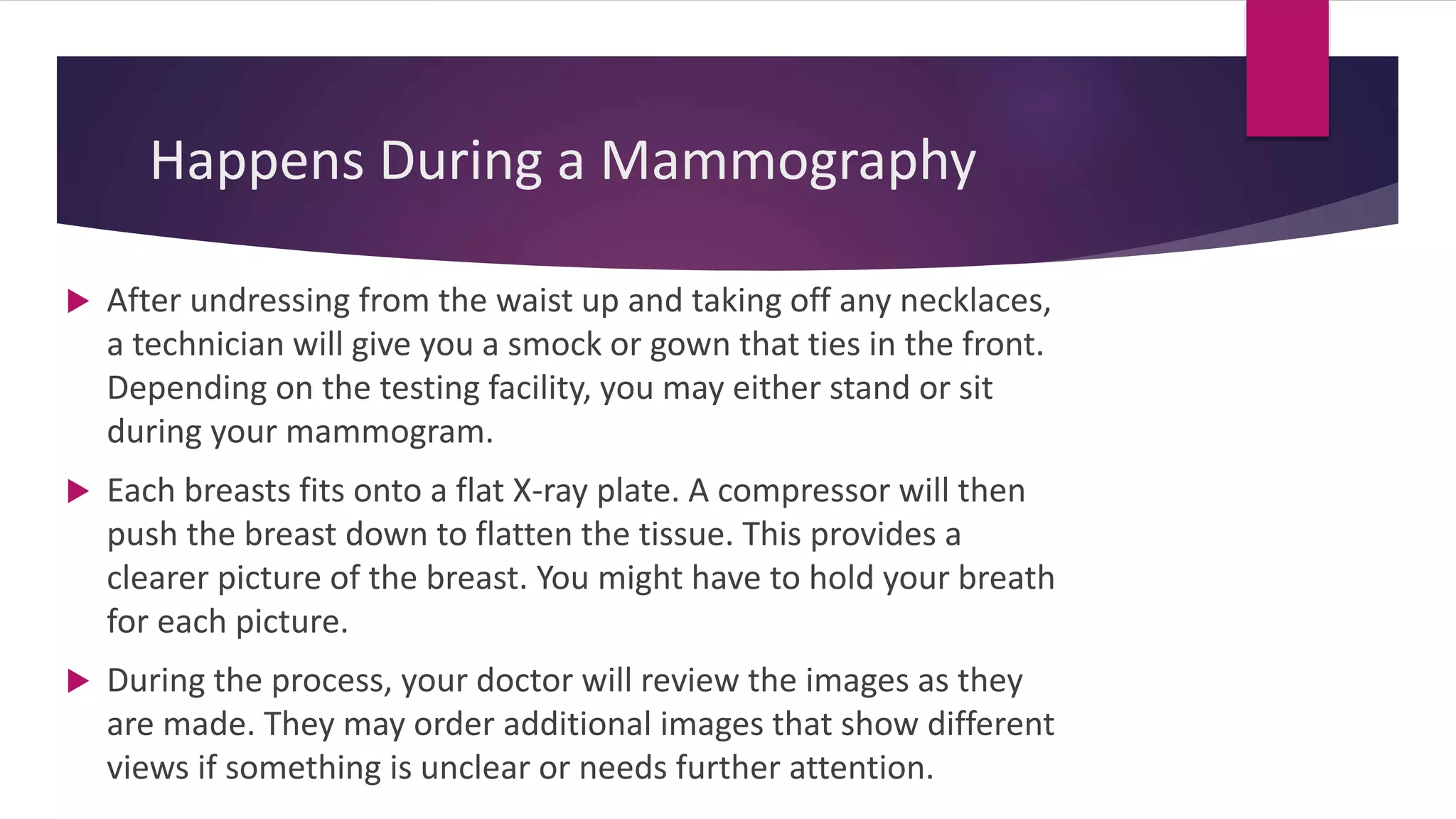 Mammogram screening | PPTX