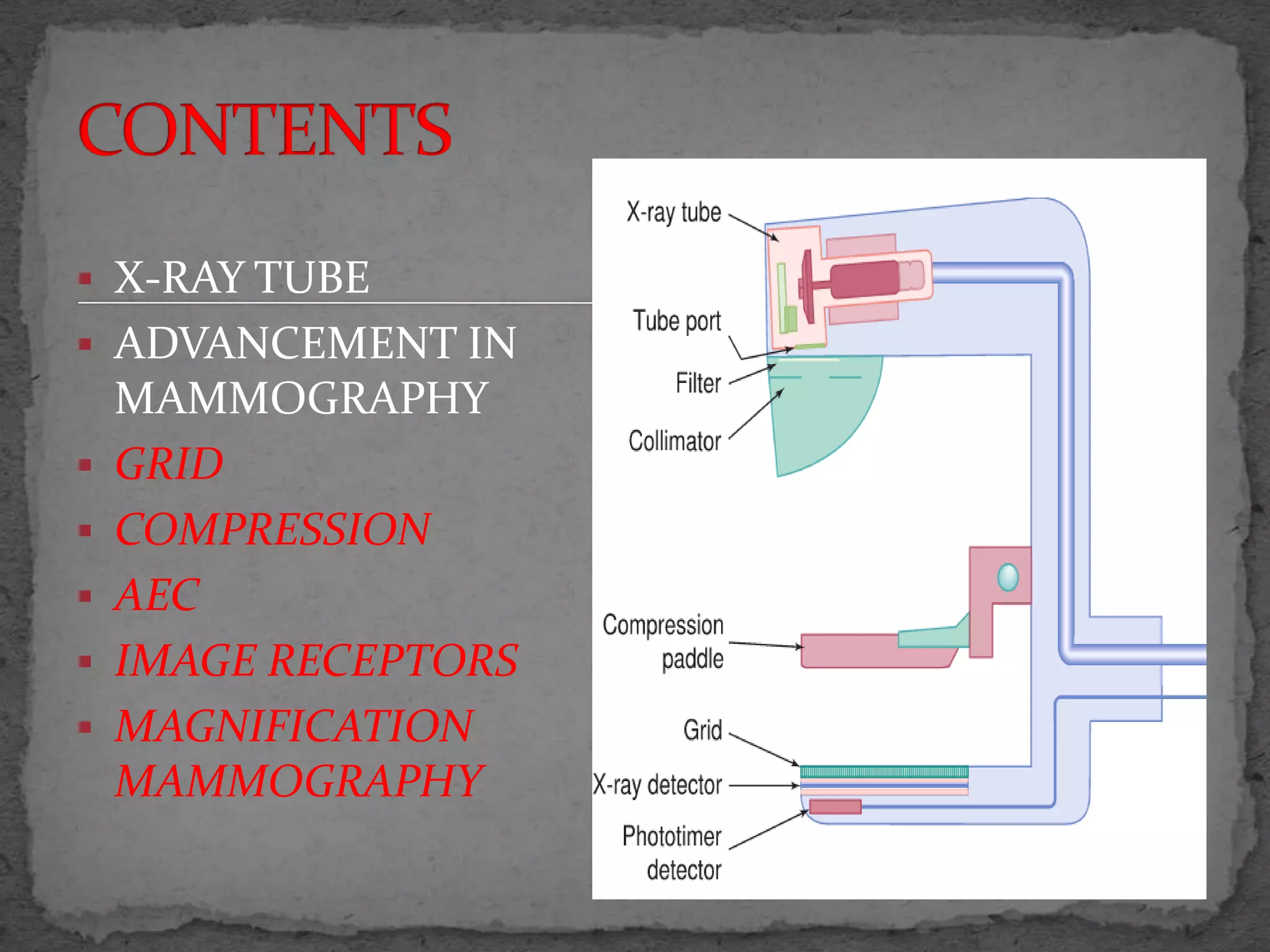 Mammographic equipment | PPTX
