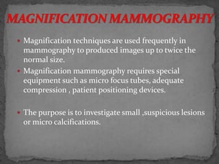 Mammographic equipment | PPTX