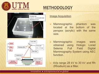 Mammographic phantom images contrast enhancement | PPTX