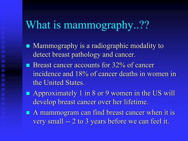 Mammography | PDF | Cancer | Diseases and Conditions