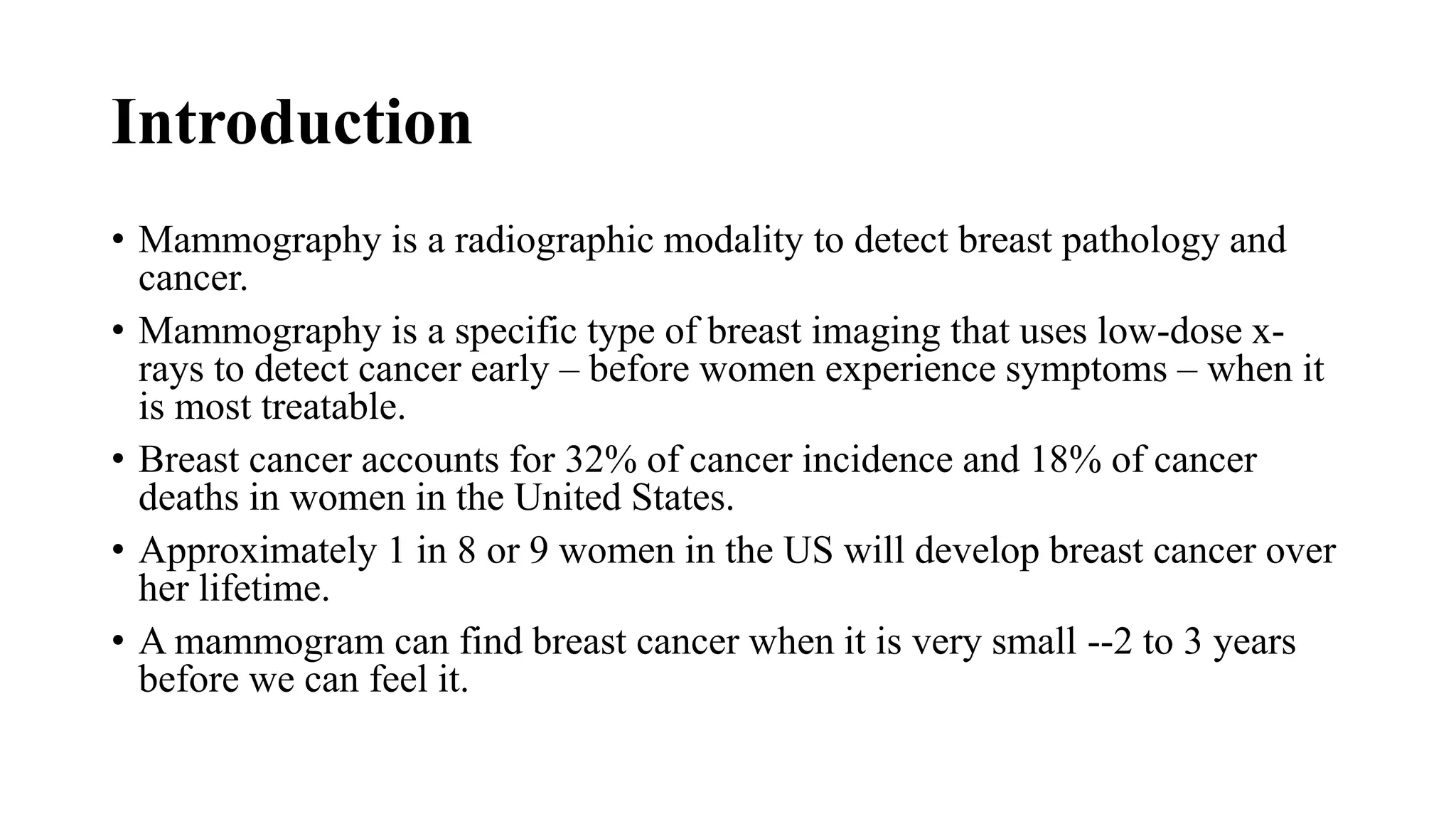 Mammography | PPTX