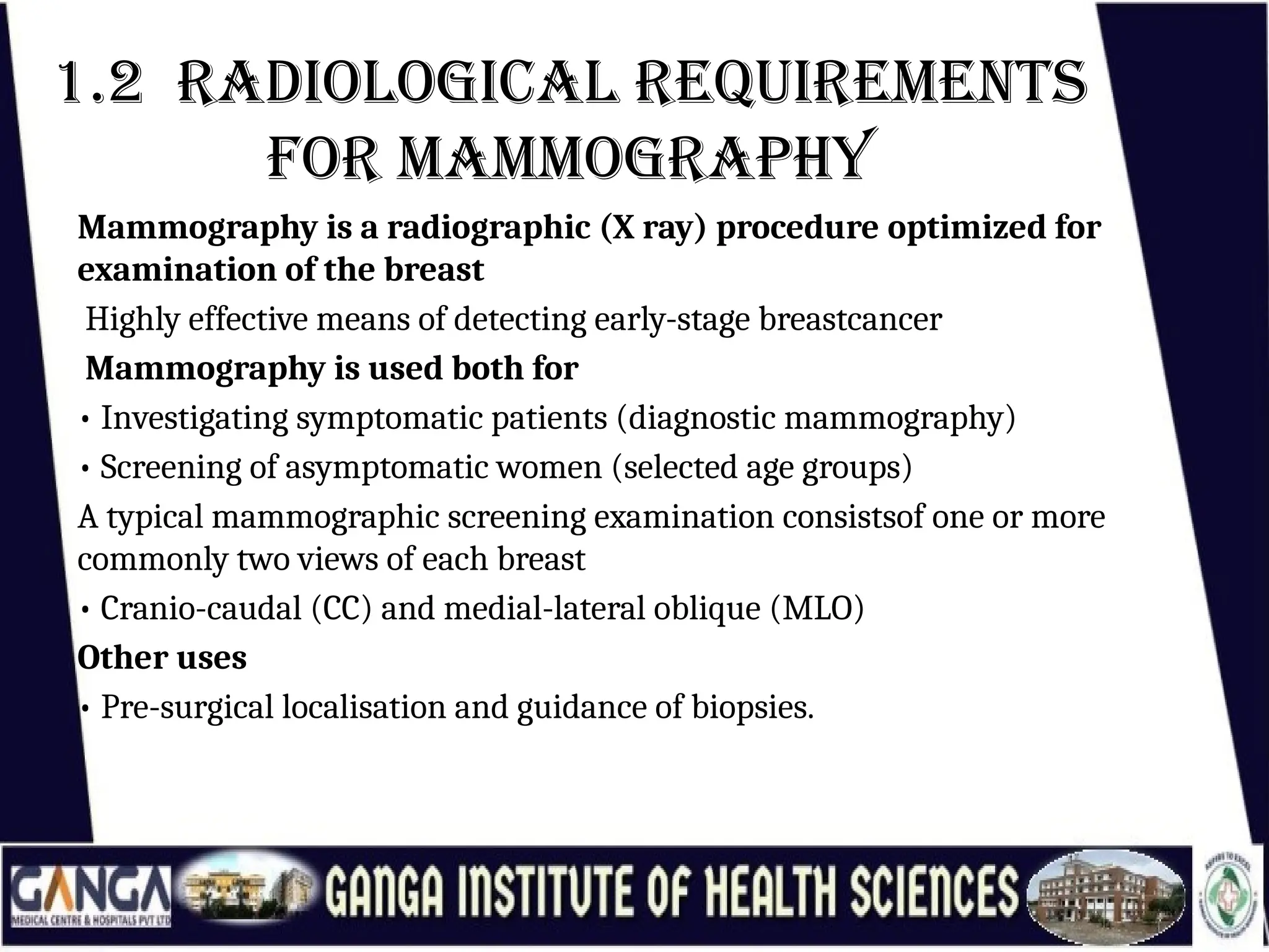 MAMMOGRAPHY /MAMMOGRAPHY SLIDE SHARE PPTX | PPT