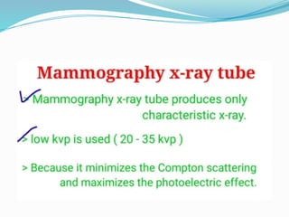 Mammography: X-Ray Tube Design, Image Acquisition Techniques, and ...