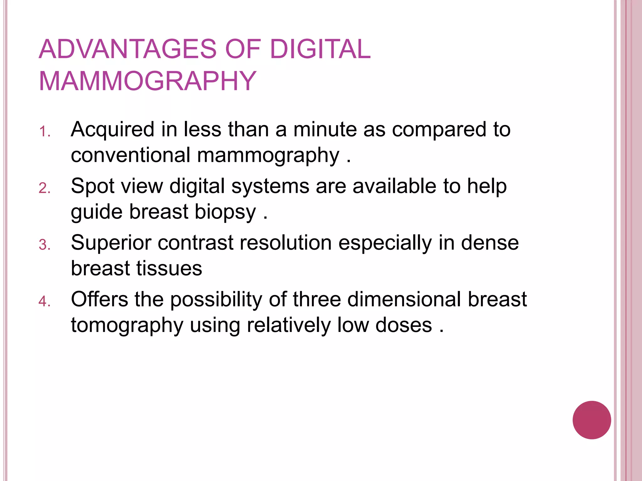 Mammography physics and technique | PPTX