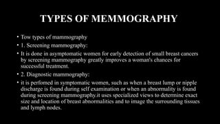 MAMMOGRAPHY lec 3.pptx presentation pptx | PPTX