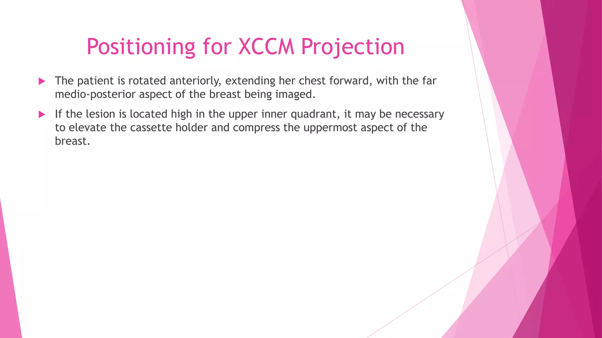 Mammography positioning technique for Cranio Caudal (CC) | PPTX