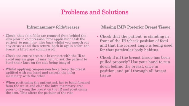 Mammography positioning technique for MLO View | PPTX | Death, Injury ...