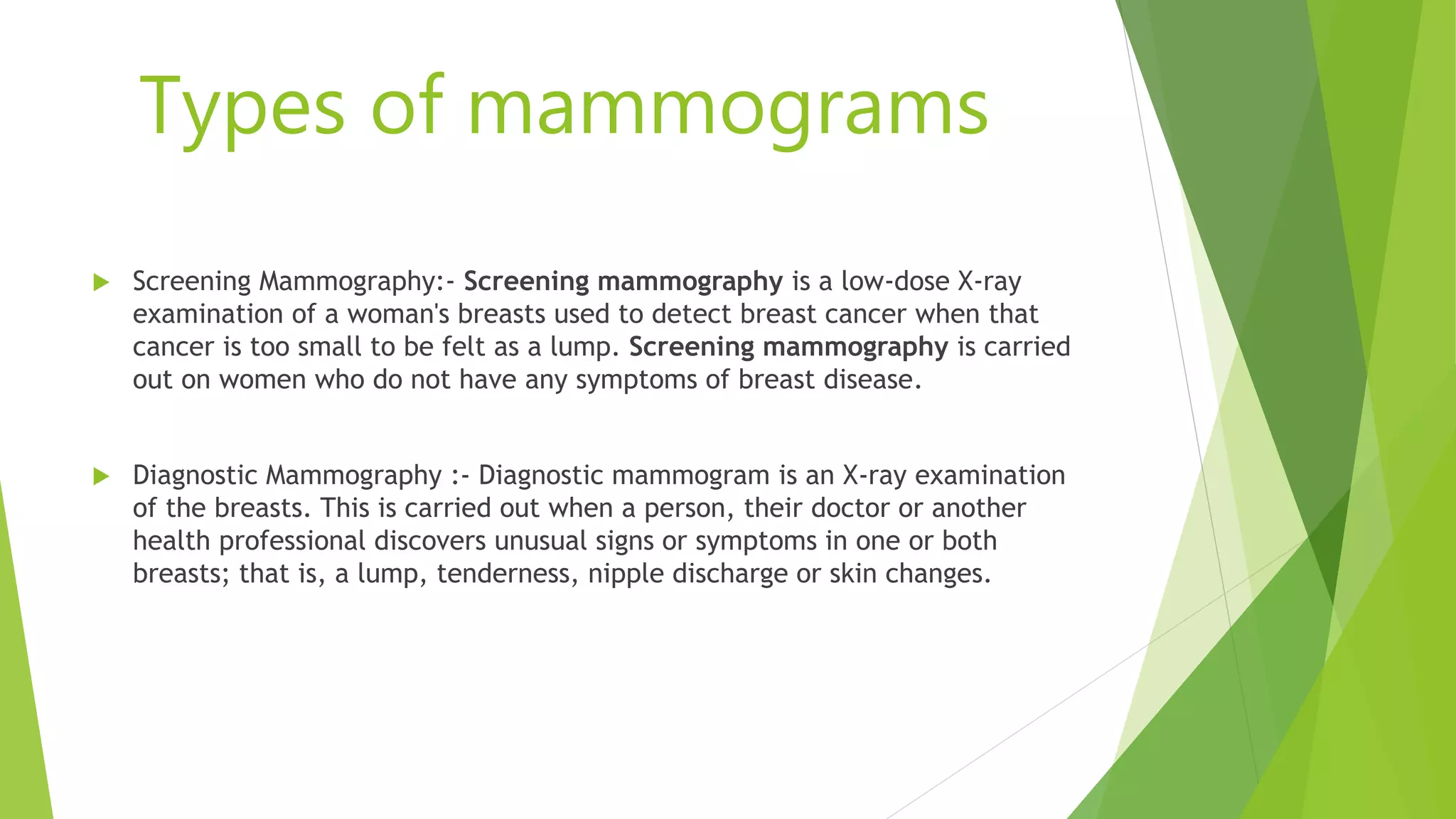 Mammography Screening | PPTX