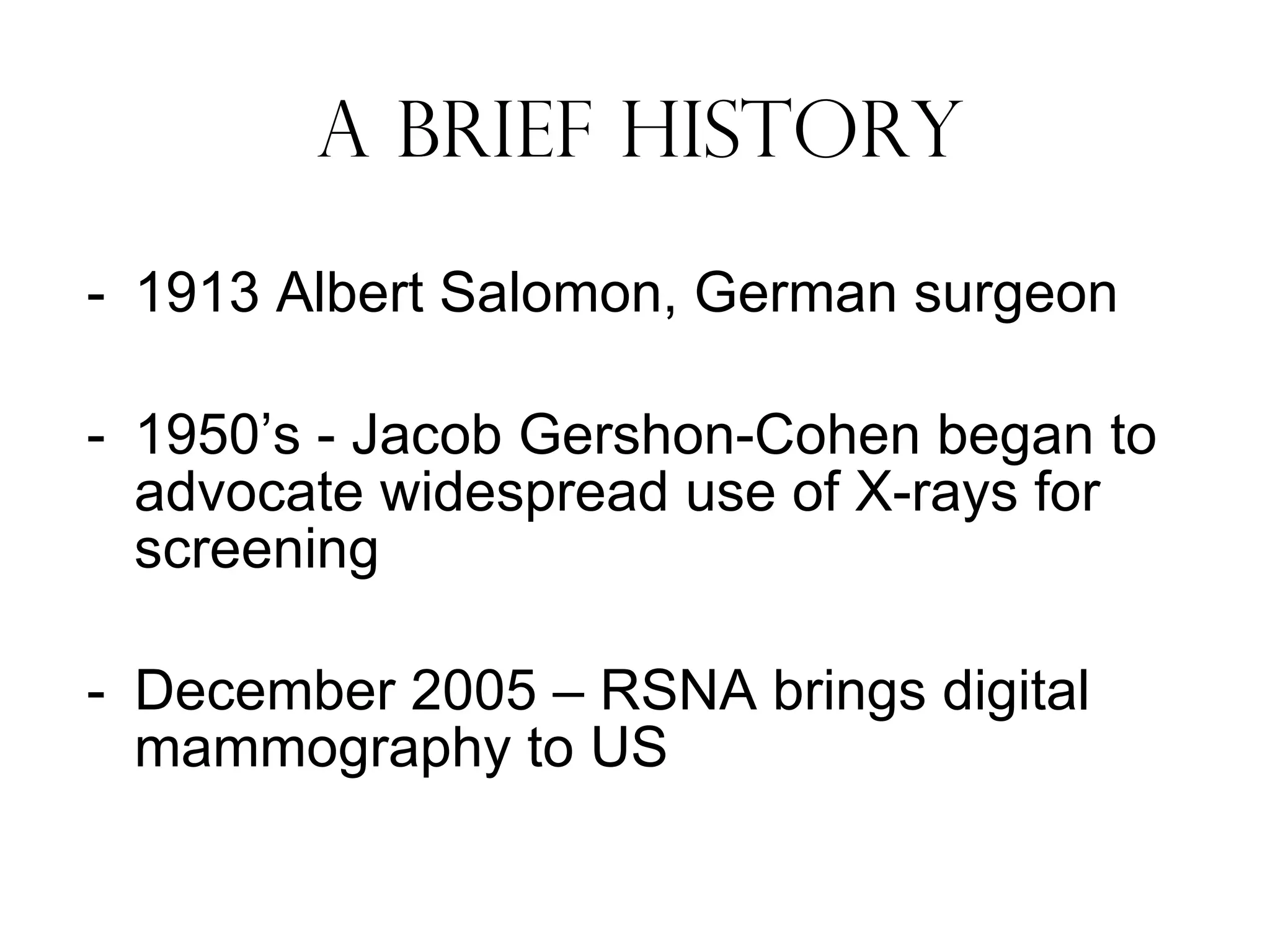 Mammography presentation | PPT