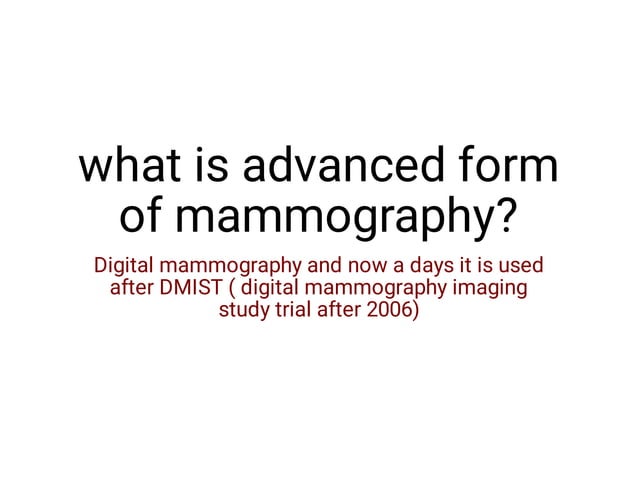 Mammography (Radiology).pdf | Women\'s Health | Healthy Living