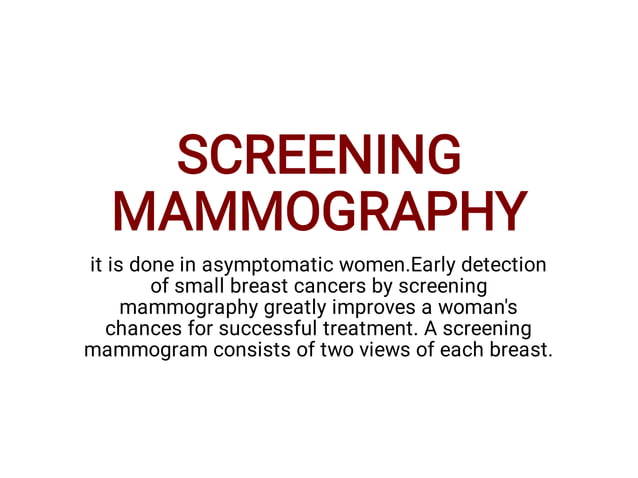 Mammography (Radiology).pdf | Women\'s Health | Healthy Living