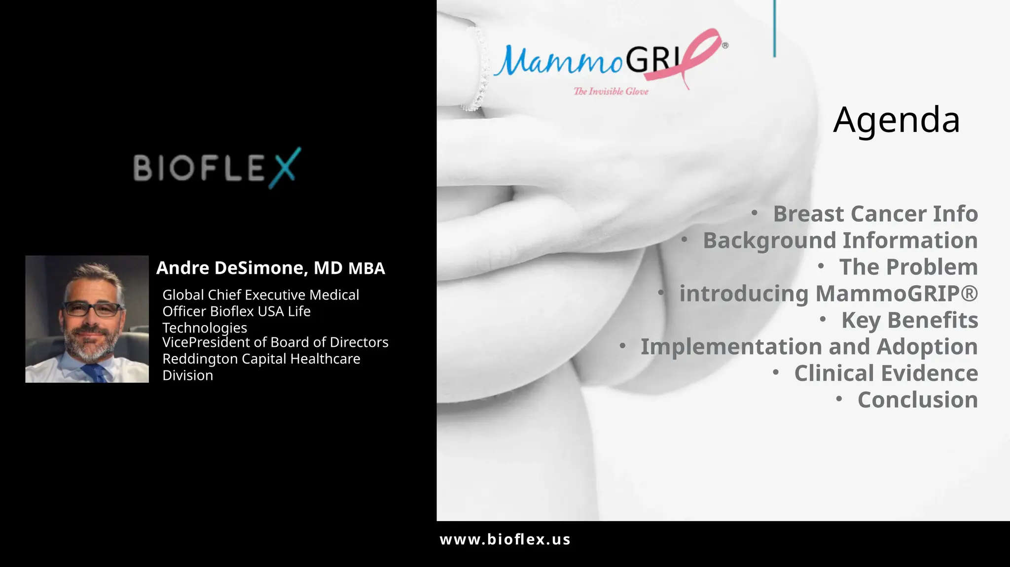 MammoGRIP Overview - Dr. Andre DeSimone, Bioflex | PPTX