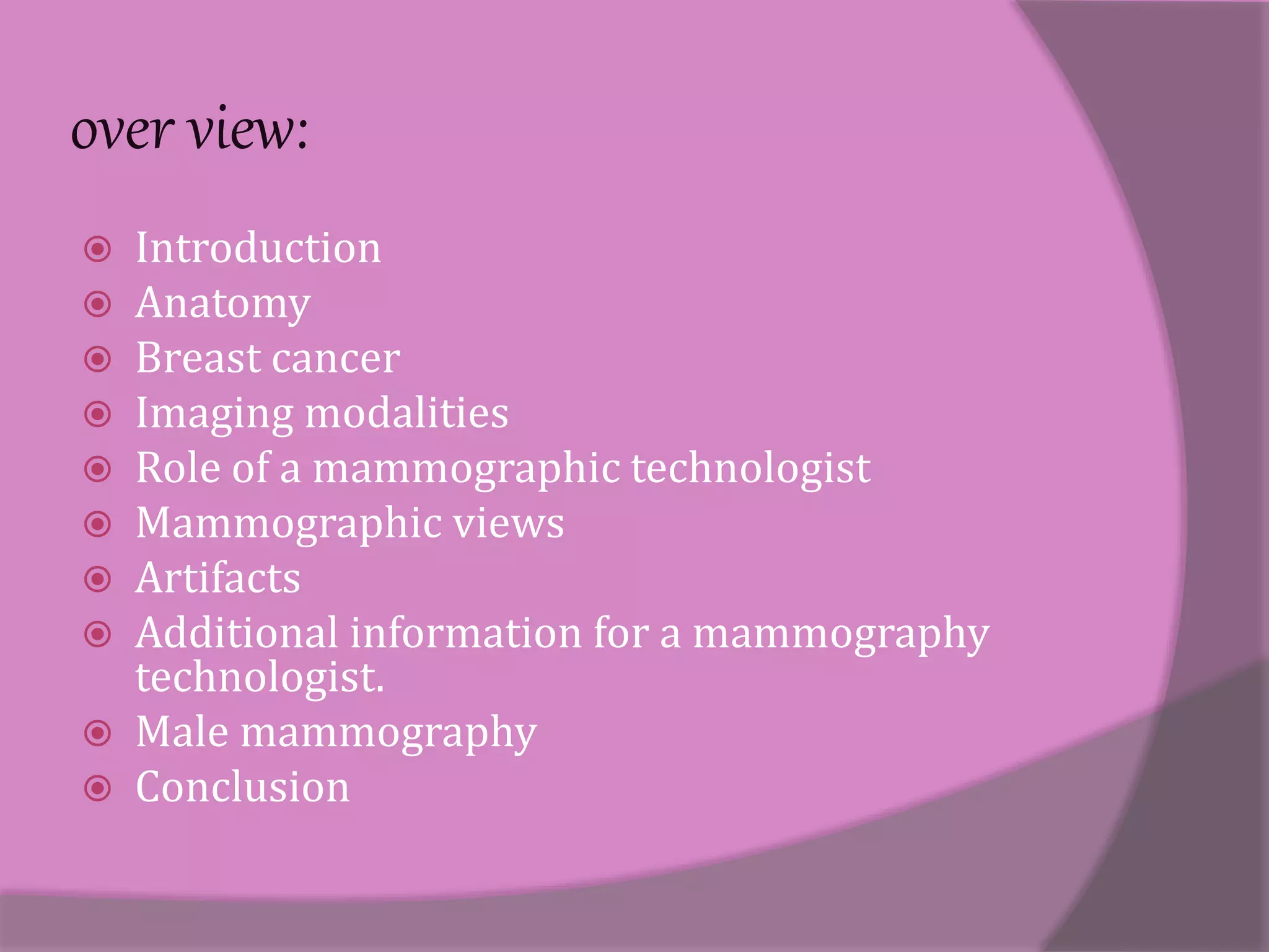 Mammography | PPTX | Cancer | Diseases and Conditions