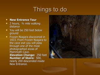 Mammoth Cave National Park | PPT | North America Travel | Travel Locations