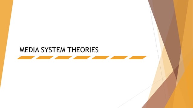 media system theory | PPTX