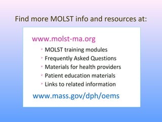 MA MOLST Training PowerPoint | PPT