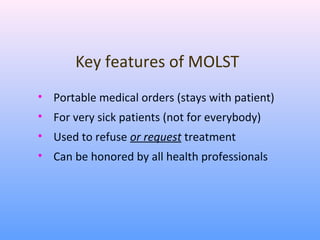 MA MOLST Training PowerPoint | PPT