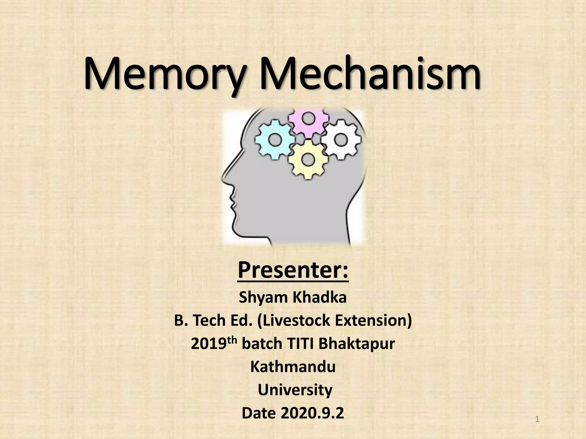 Mamory machanism | PPT