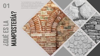 CARACTERISTICAS DE LA MAMPOSTERIA SIMPLE | PPTX