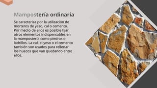 CARACTERISTICAS DE LA MAMPOSTERIA SIMPLE | PPTX