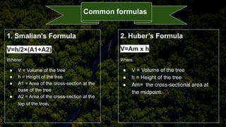 volume measurment of tree for forestry purposes | PDF