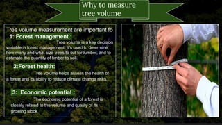 volume measurment of tree for forestry purposes | PDF