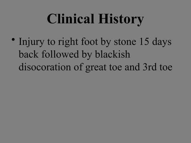 A case of Right great toe and 3rd toe gangrene.pptx