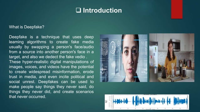 Deepfake Detection with the help of AI.pptx