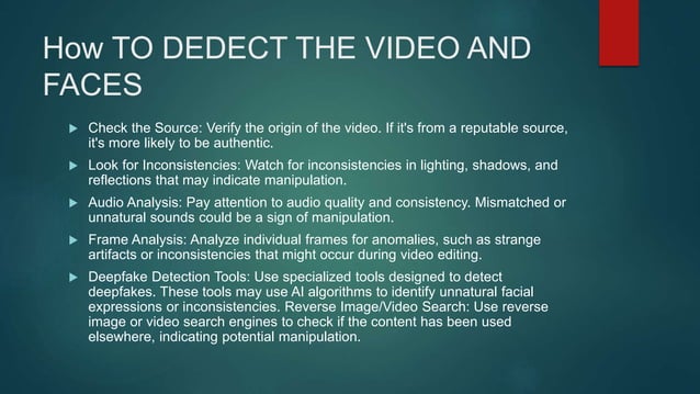 Deepfake Detection with the help of AI.pptx