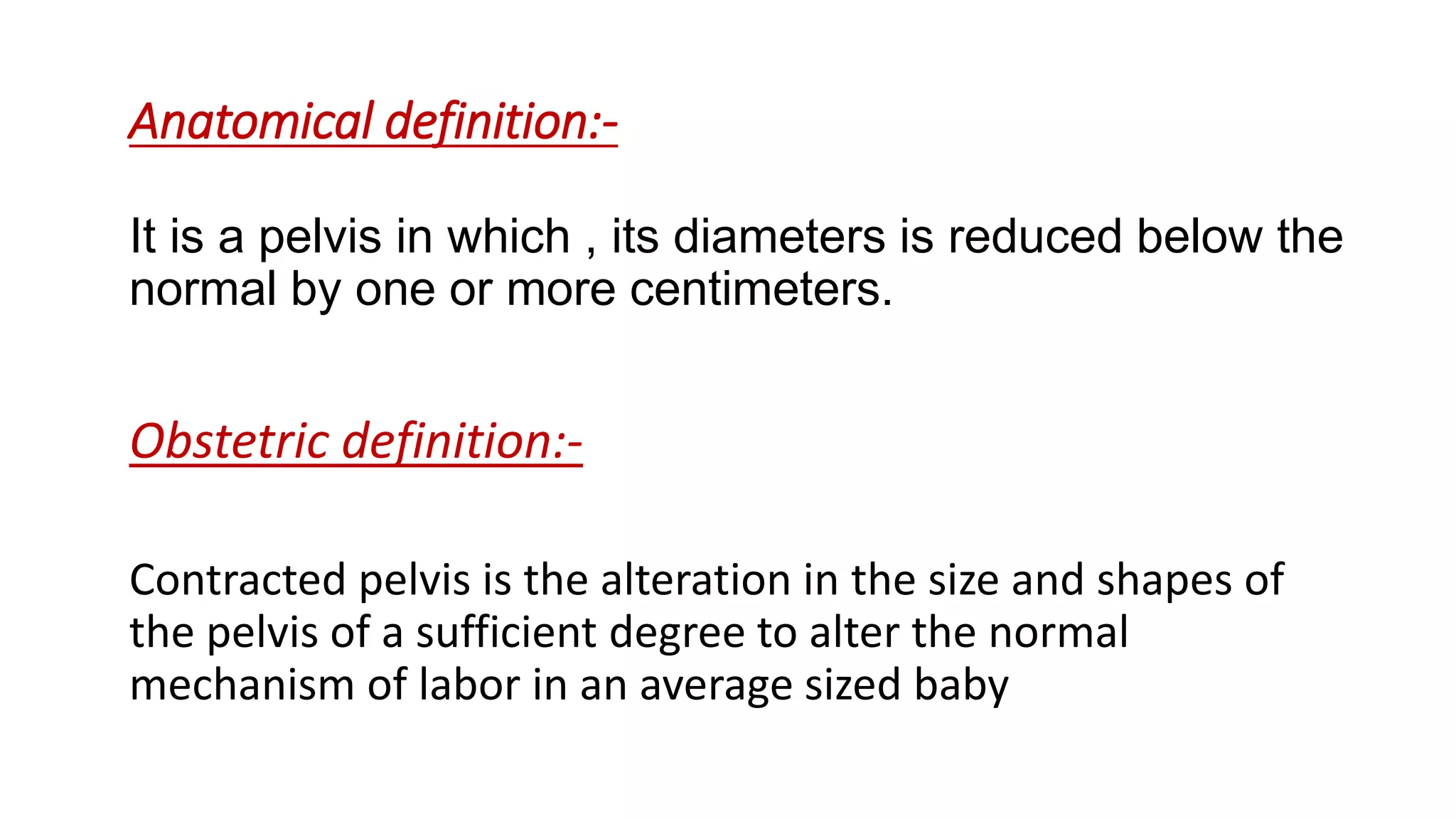Contracted pelvis | PPTX
