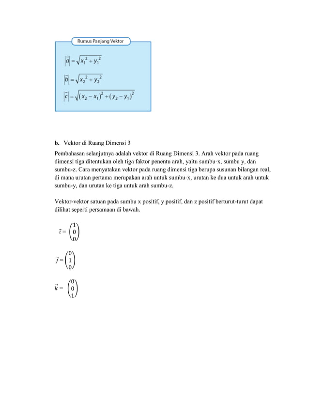 Matematika Vektor Kelompok2 | PDF