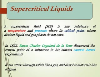Ultrasound In organic reaction and Supercritical Liquids | PPTX