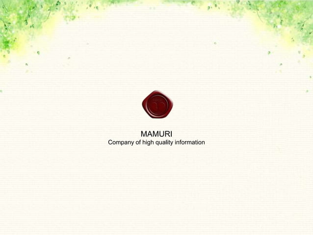 Mamuri 소개 | PPTX