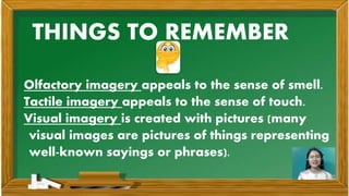 MAMURI, VICTORIA D. CW Q1 - WK1 LESSON 2 IMAGERY.pptx | Perfume and Fragrance | Beauty