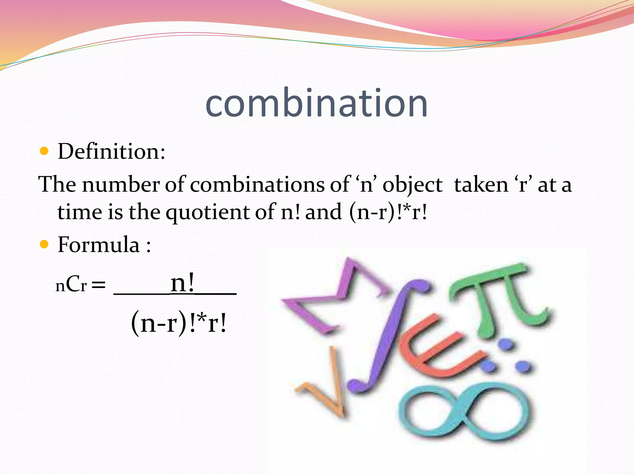 Presentation On Permutation And Combination And Number System Ppt