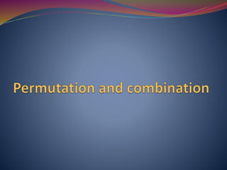 presentation on permutation and combination and number system | PPTX | Programming Languages ...