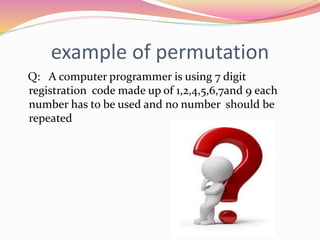 presentation on permutation and combination and number system | PPTX | Programming Languages ...