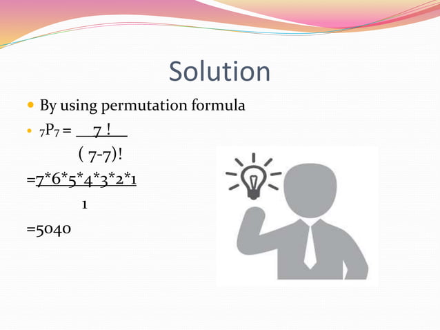 presentation on permutation and combination and number system | PPT