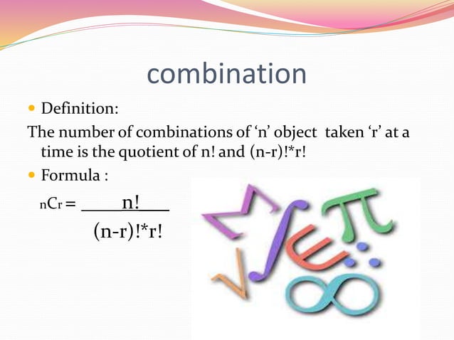 presentation on permutation and combination and number system | PPT