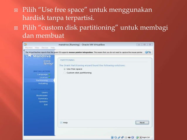 Instalasi Mandriva pada Virtual Box | PPT