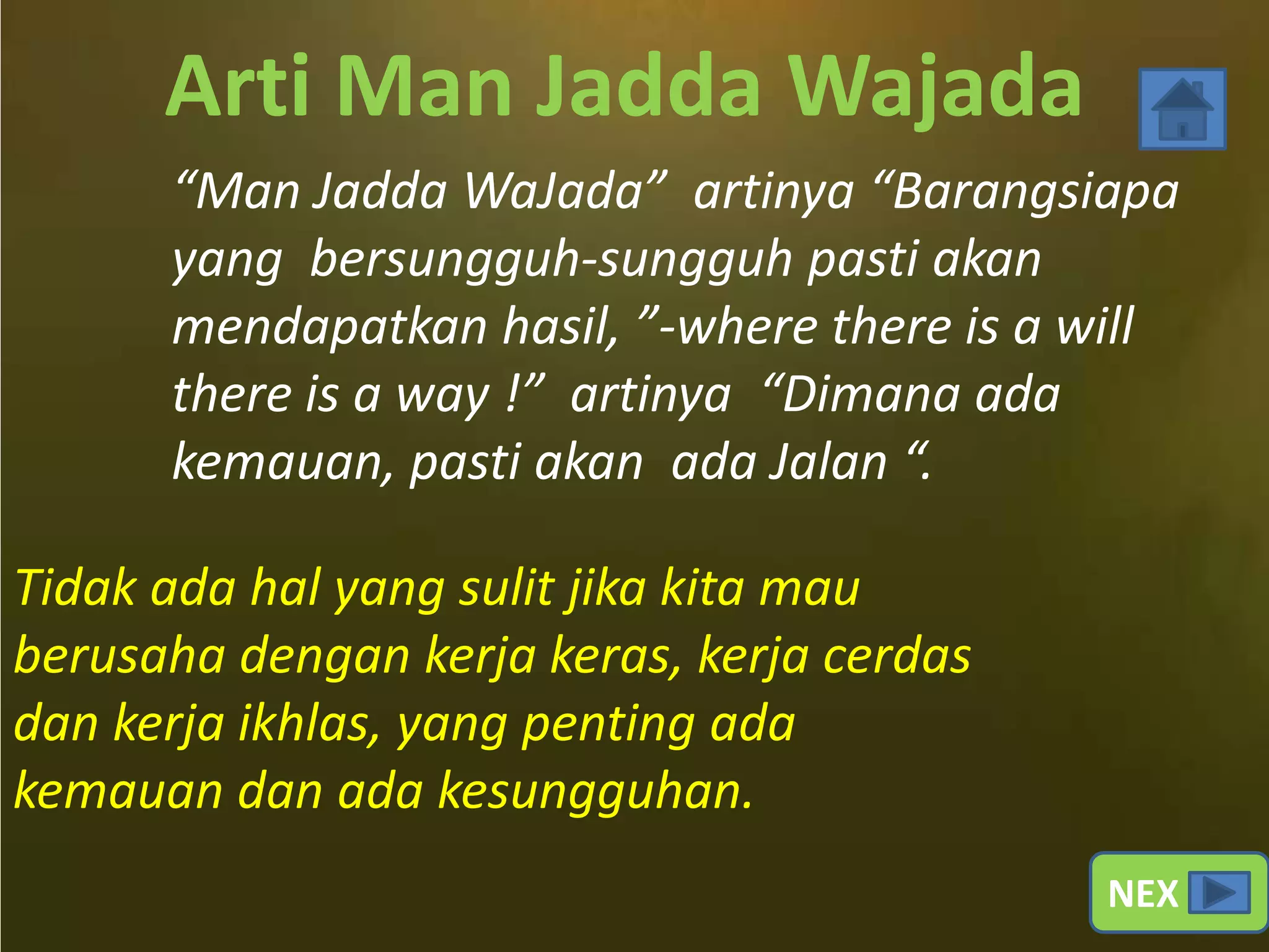 Man Jadda Wajada | PPTX