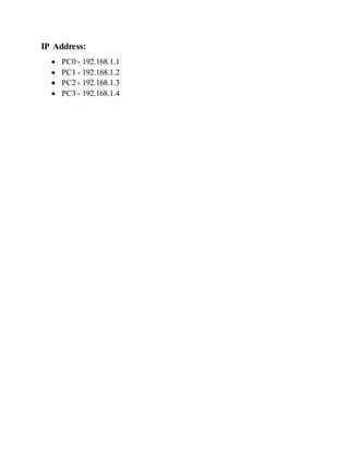 MAN Design in Cisco Packet Tracer | DOCX