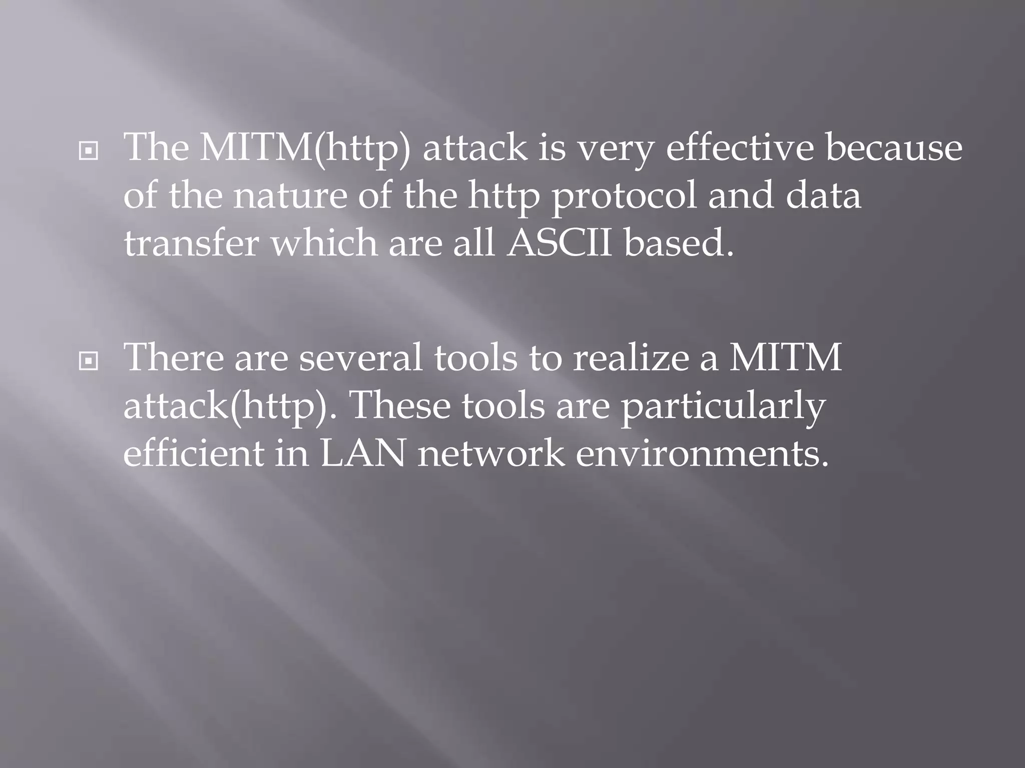 Man in-the-middle attack(http) | PPTX