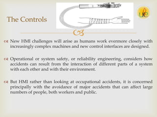 Man machine interface & it’s controls | PPTX