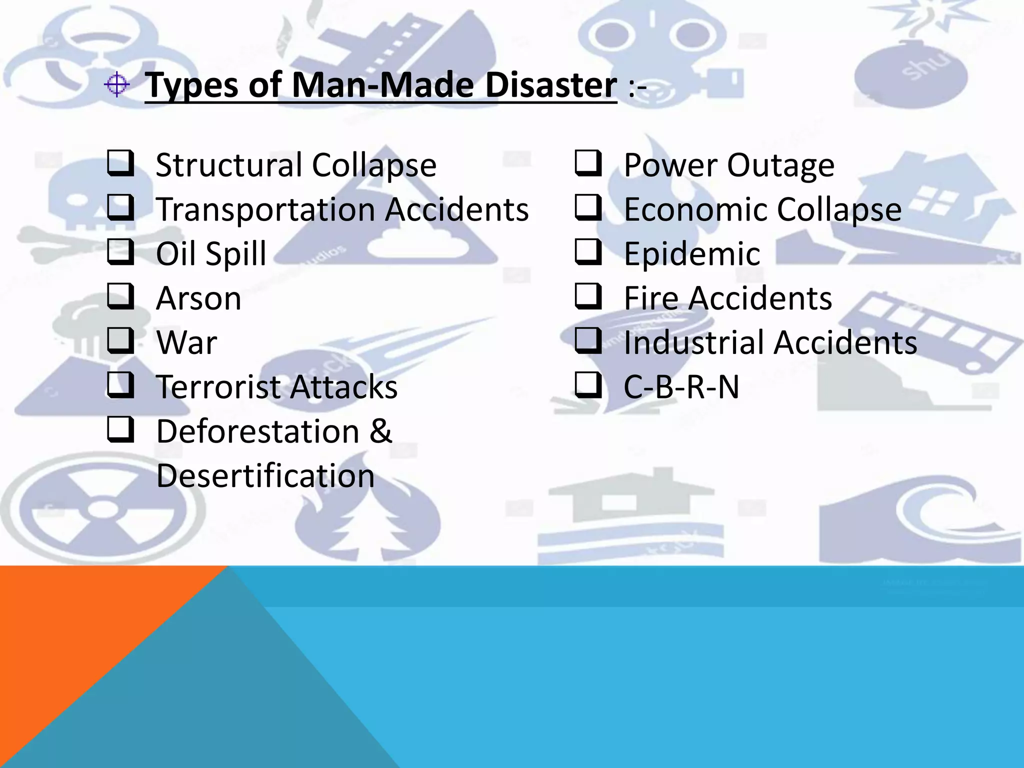 Man-Made Disaster PPT | PPTX