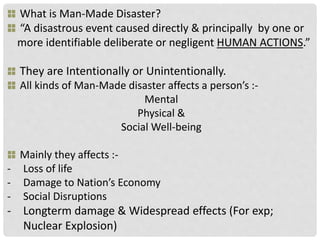 Man-Made Disaster PPT | PPTX